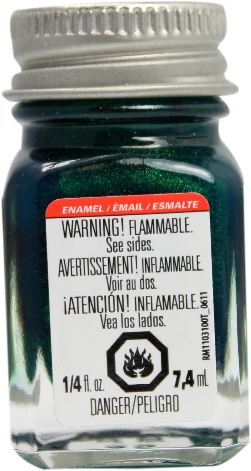 Amazon.com: Testors Enamel 1/4 oz 1100 & 1500 Series Bottles Green ...