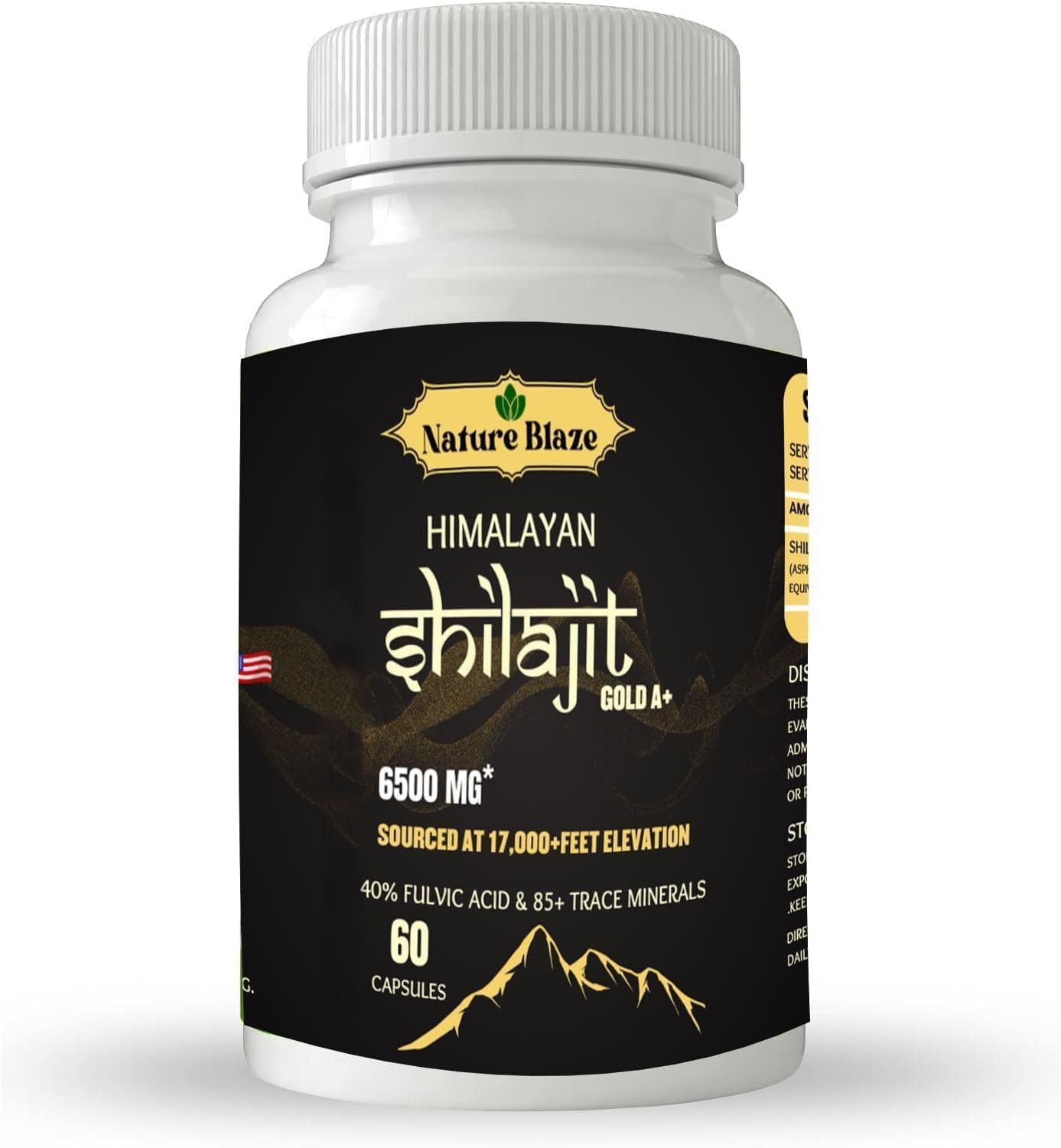 Amazon.co.jp: Nature Blaze Himalayan Shilajit Capsules 60 (Pack of 1 ...