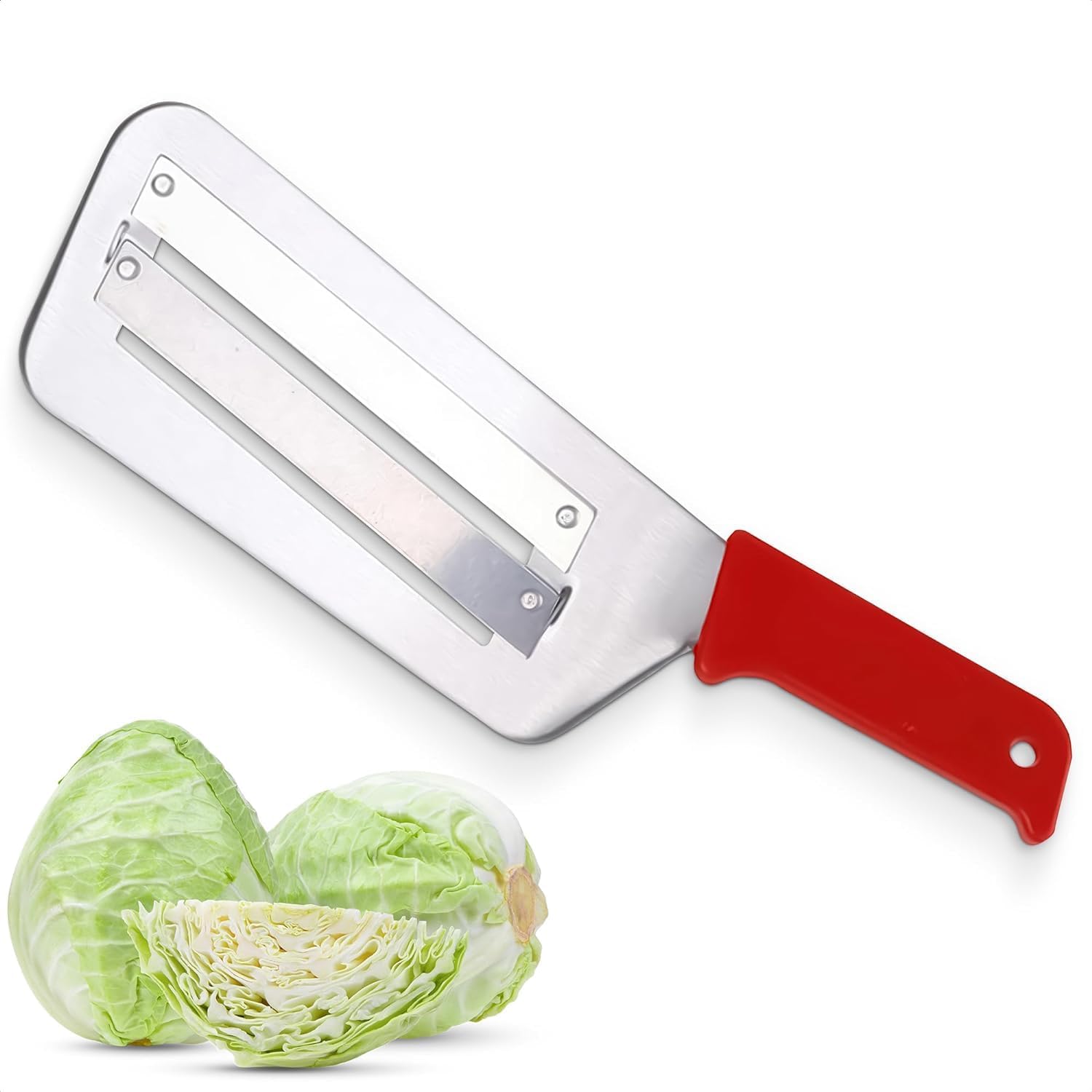 BIYALI Stainless Steel Cabbage Hand Slicer Shredder - Double Blade ...