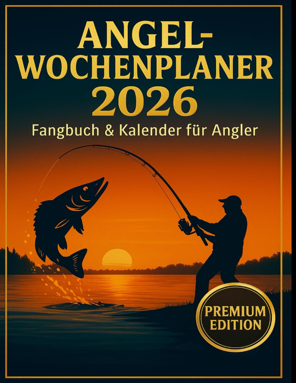 Angel-Wochenplaner 2026: Fangbuch, Kalender & Notizbuch für Angler ...