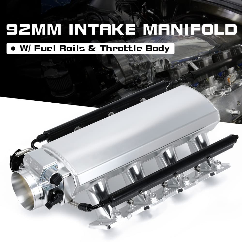 92MM Intake Manifold with Fuel Rails & Throttle Body for 97-09 ...