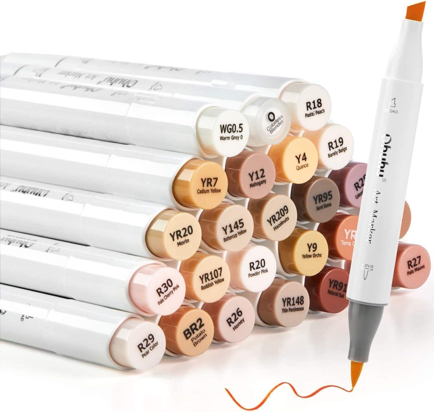 Ohuhu Alcohol Markers 320 Colors - Chisel & Fine Double Tipped Art ...