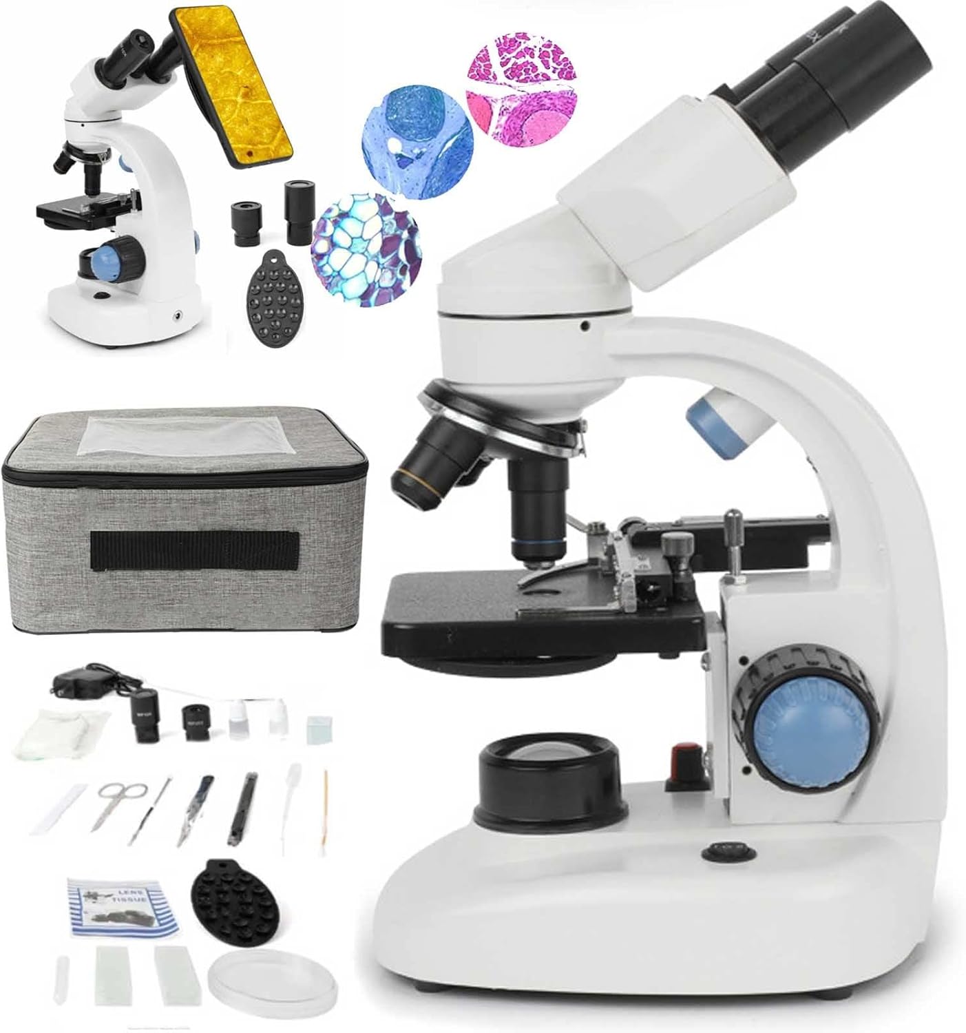 MicroscóPios Binoculares 40x-1000x, MicroscóPio Composto Binocular Led ...