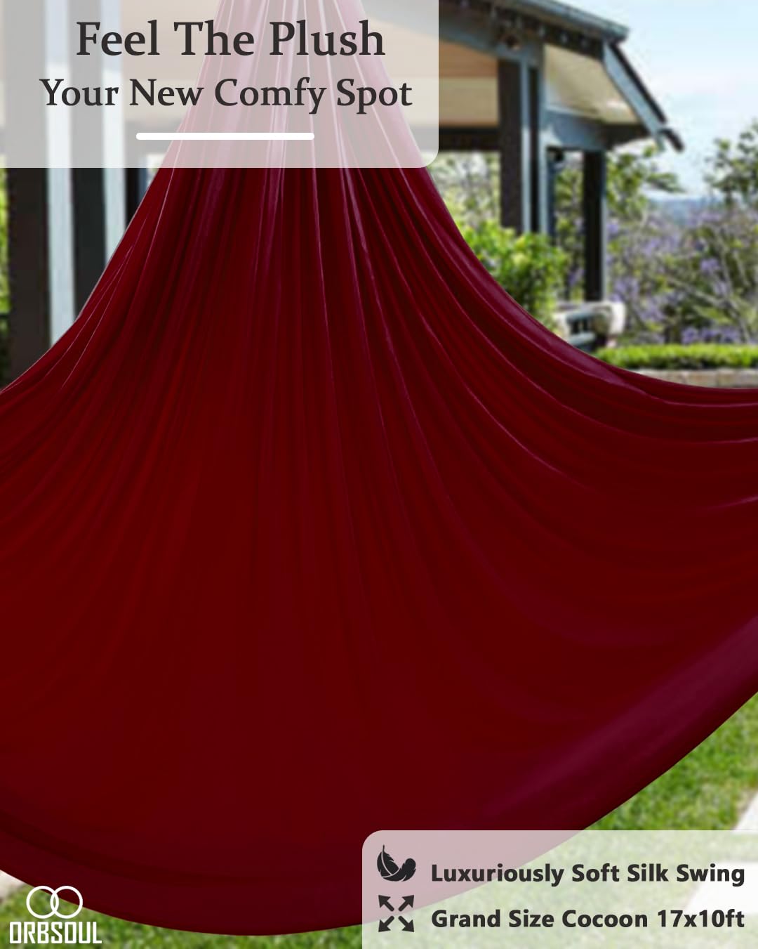 Snapklik.com : Orbsoul Deluxe Yoga Hammock