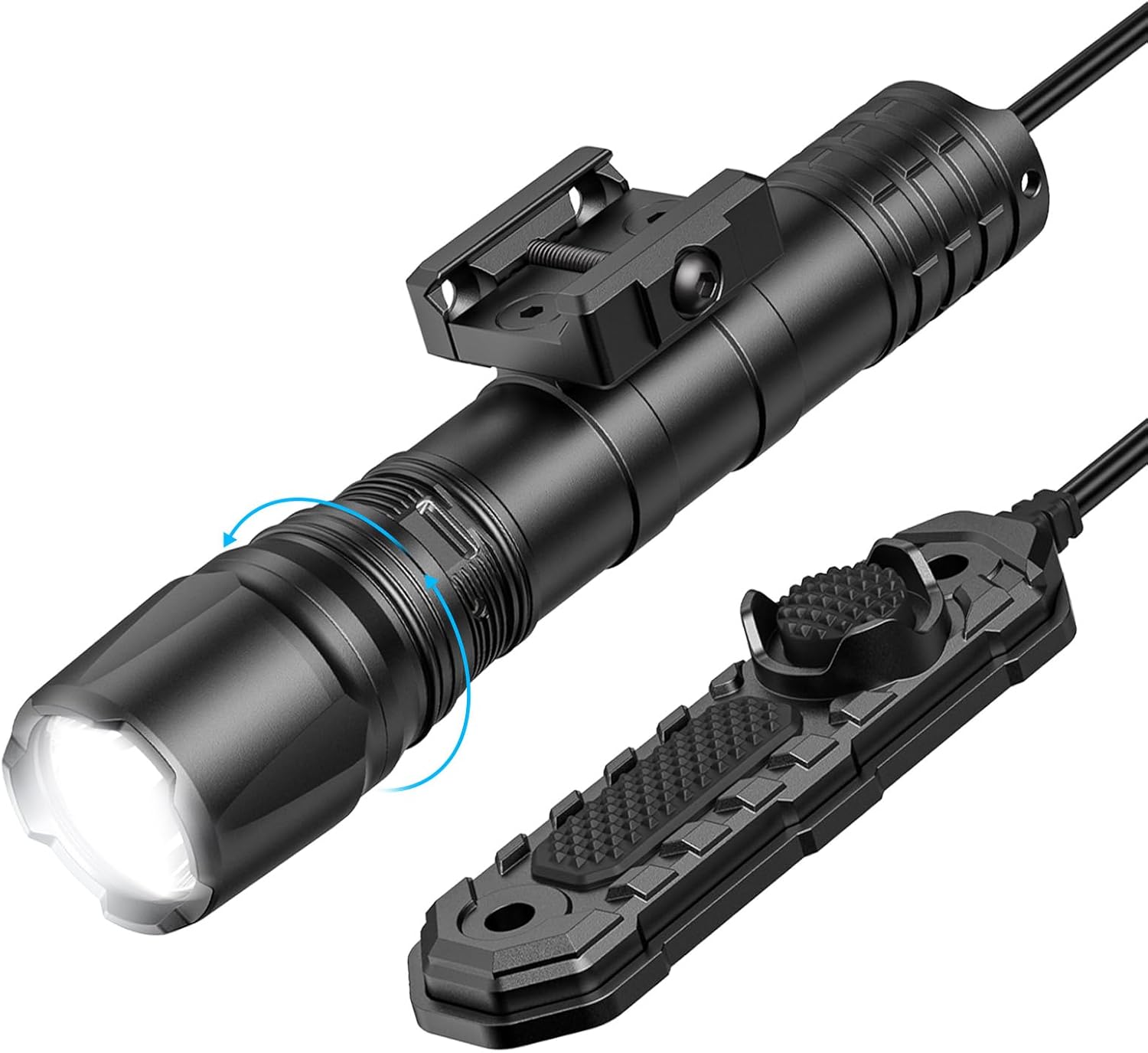 Amazon.com: EZshoot 1800 Lumens Tactical Rifle Light with Remote ...