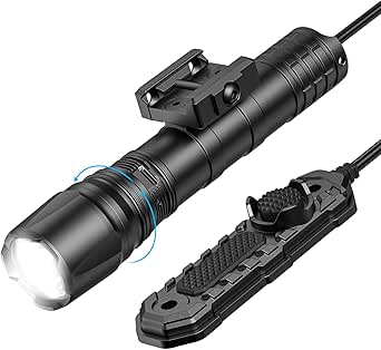 Amazon.com: EZshoot 1800 Lumens Tactical Rifle Light with Remote ...