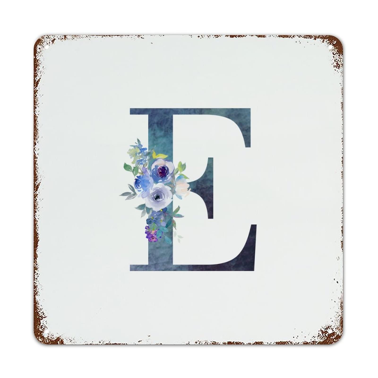Letter E Designs Blue