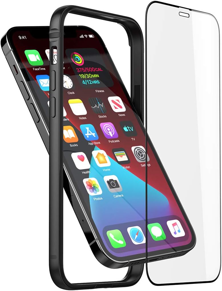 Amazon.com: Eastcoo Slim Metal Bumper Case Compatible with iPhone 12 12 ...