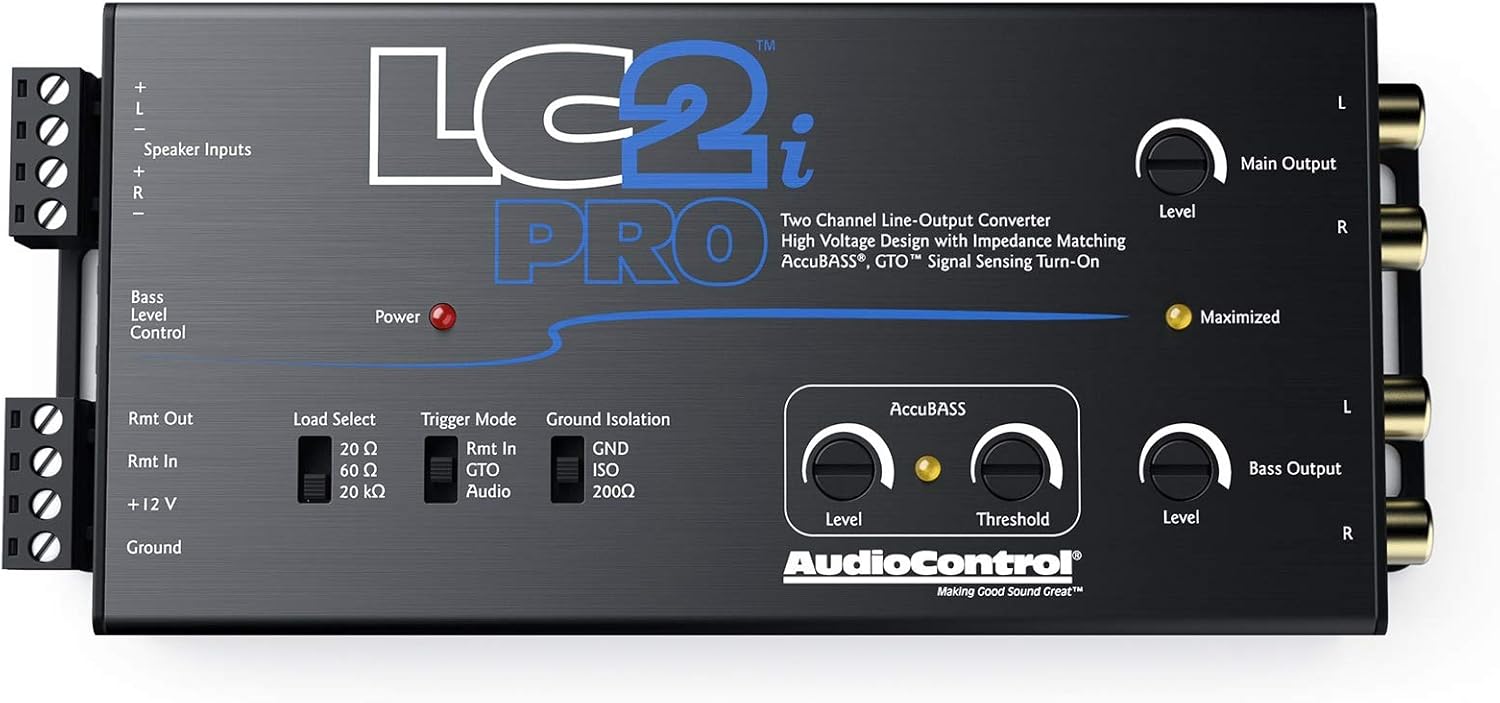 AudioControl LC2i PRO 2-Kanal High-Low-Converter GTO™ AccuBASS ...