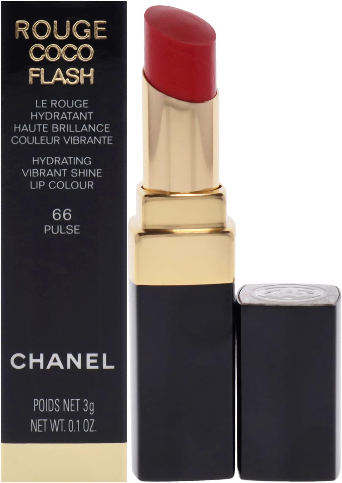 Amazon.com : Chanel Rouge Coco Flash Lipstick - 66 Pulse Lipstick Women ...