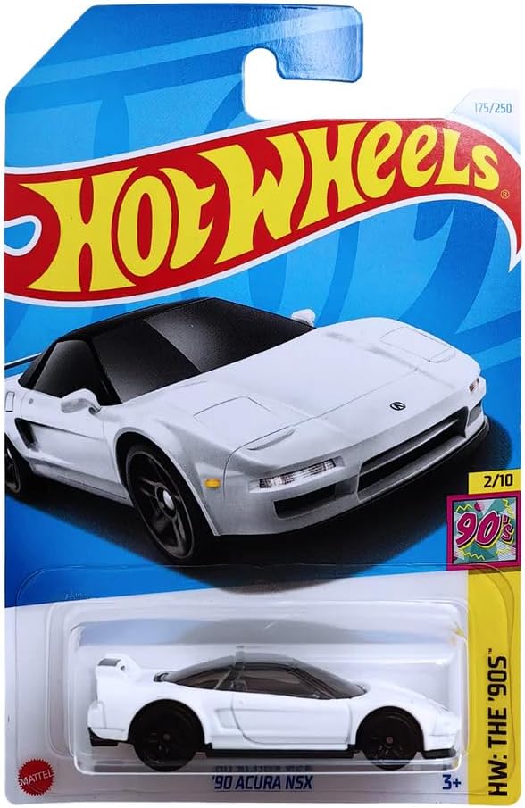 Hot Wheels 1:64 Scale 90 Acura NSX HW The 90S for Ages 3 and Up by ...