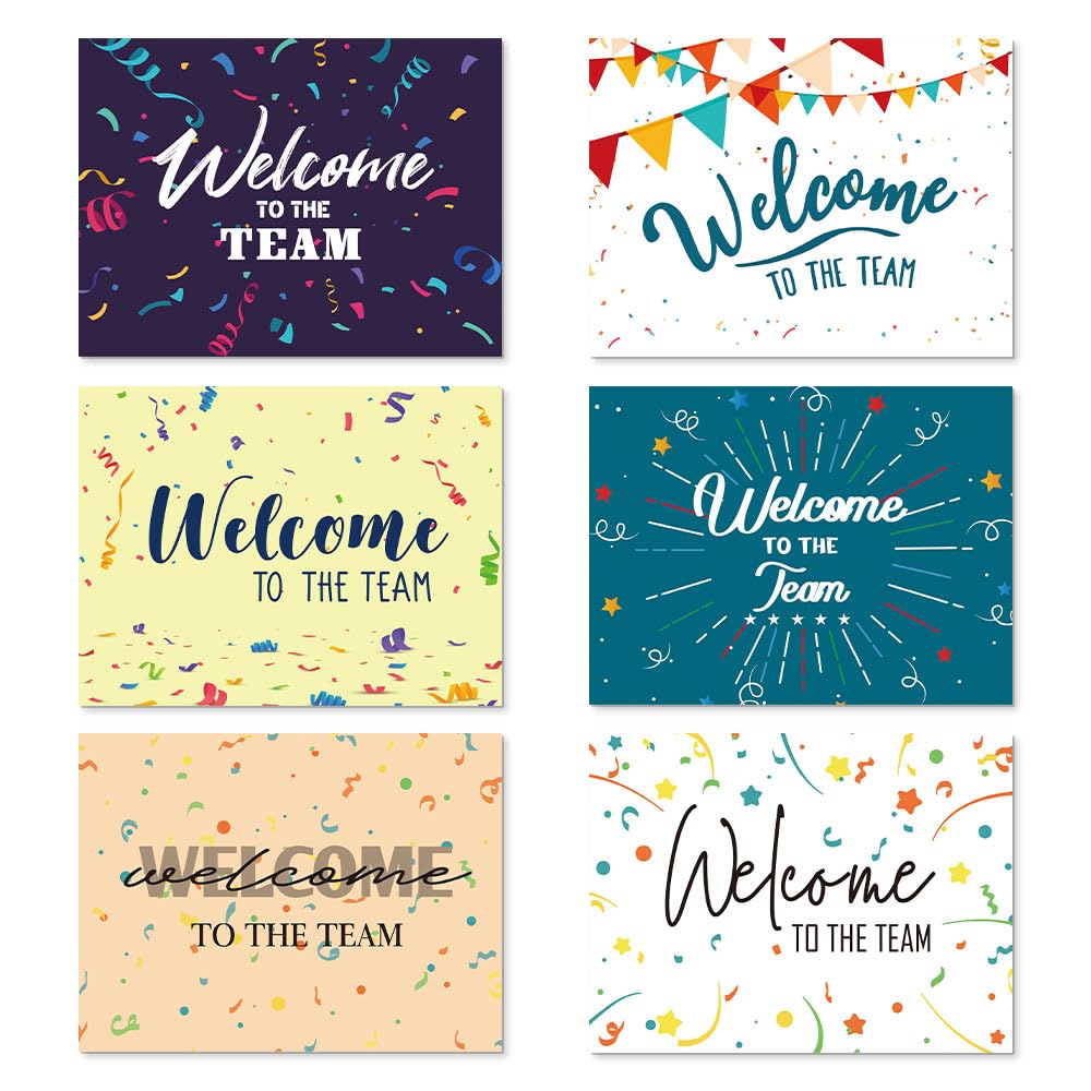 Amazon.com : BIROYAL 24 PACK Welcome to The Team Cards with Envelopes ...
