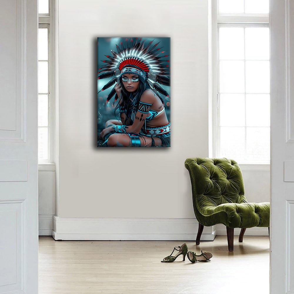 Pinturas Nativas Americanas Coloridas Mujeres Nativas Americanas