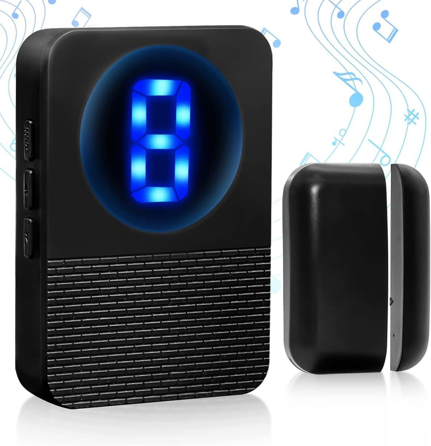 DAYTECH Door Alarm Sensor When Door Opens with Digital Display Door ...