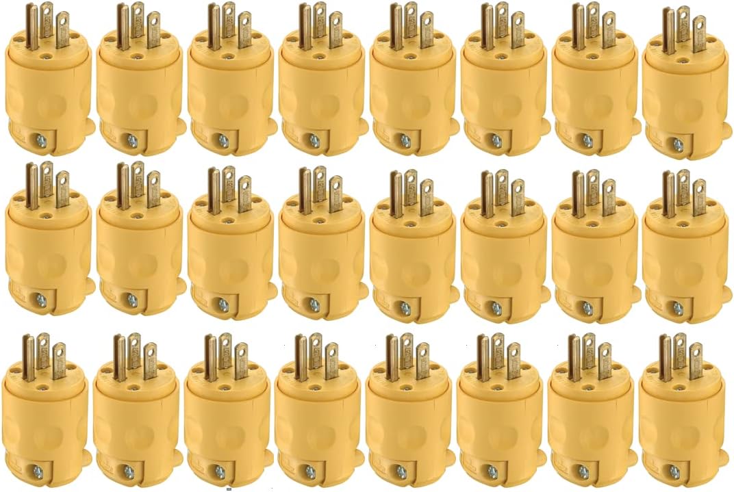 Amazon.com: Leviton 000-515PV 15 Amp Grounded Commercial Grade Straight ...