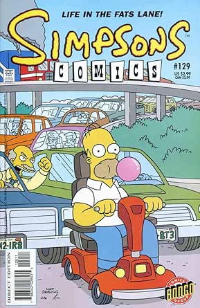 Amazon.com: Simpsons Comics #129 VF/NM ; Bongo comic book | Traffic Jam ...