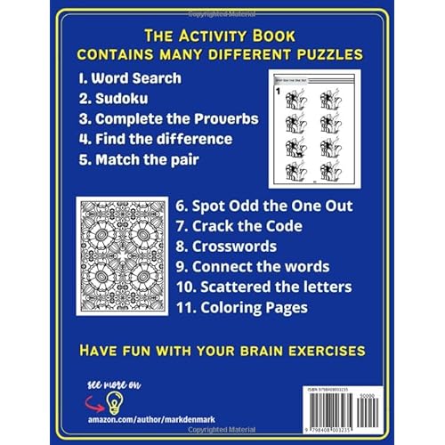 Snapklik.com : Large Print Activity Book & Easy Memory Puzzles For Seniors: Fun And Relaxing ...