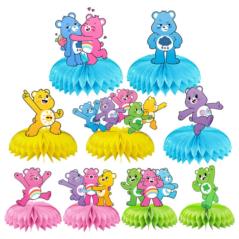 Care Bear Party Decorations 9 Pcs Care Bear Birthday Party | Desertcart ...