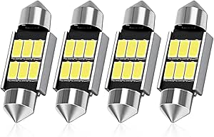 Amazon.com: neynavy 4 Pack 36mm LED Bulbs, License Plate Light Kit Set, 6000K Pure White Bright ...