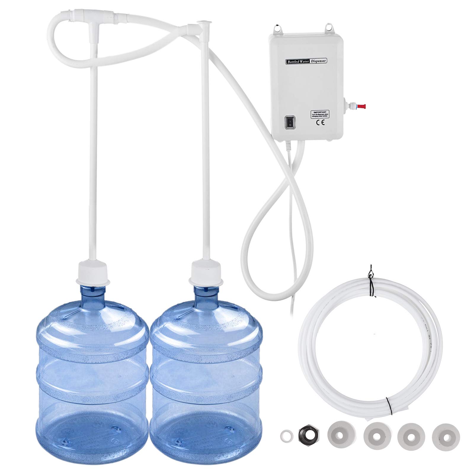 Kitgarn Two Tubes Bottled Water Dispensing Pump System Flojet White ...