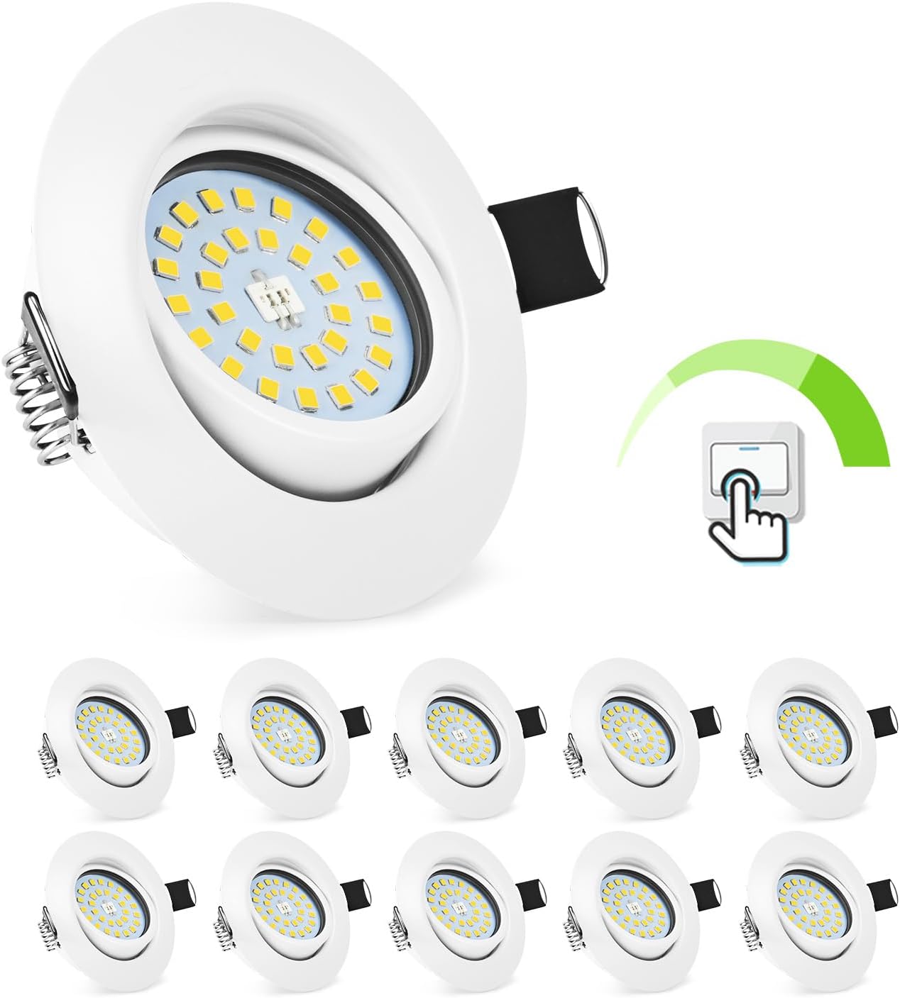 Spot LED Encastrable Dimmable,Extra Plat-25mm Spot Orientable ,Encastré ...