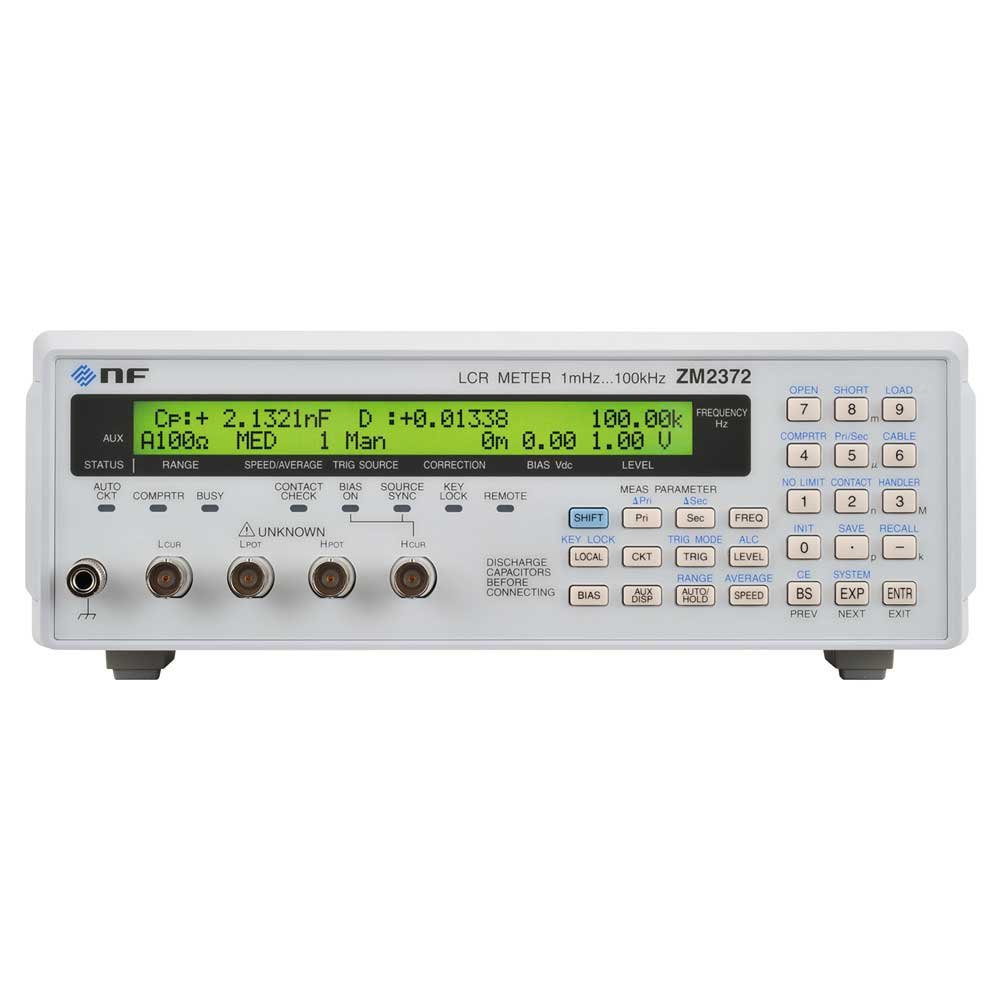 Benchtop LCR Meter 1mHz to 100kHz, NF Corp. ZM2372: Amazon.com ...