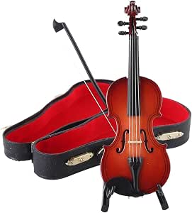 Playable Tiny Violin Figurine - Mini Musical Instrument Replica with ...