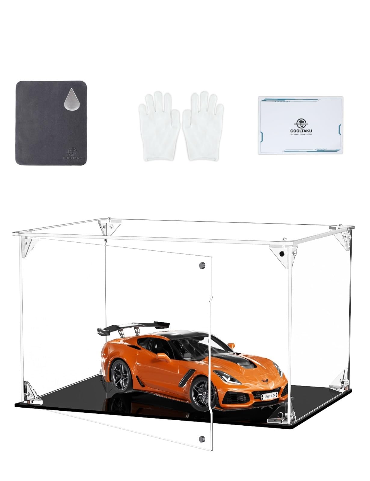 Amazon.com: COOLTAKU Clear Acrylic Display Case, Front-Open Door with ...