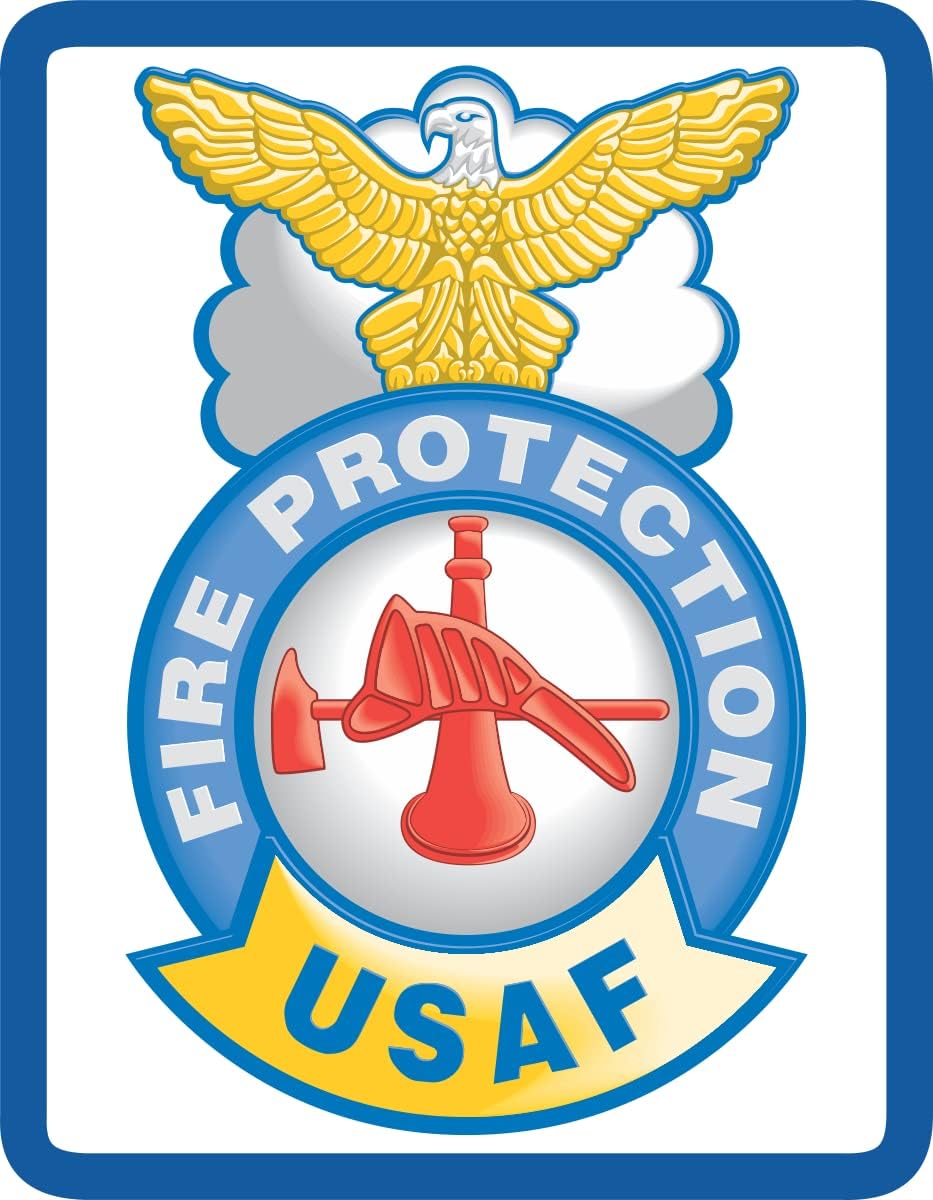 Amazon.com - US Air Force Fire Protection Decal Sticker 3.8"