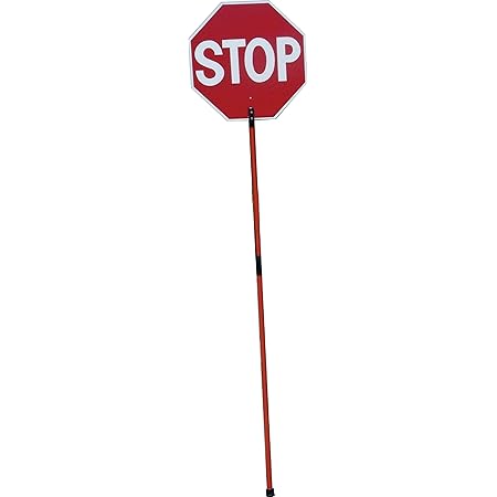 Amazon.com: USA-Sign FLH-2472-EG/EG FLH Series Work Zone 24" Flagger ...