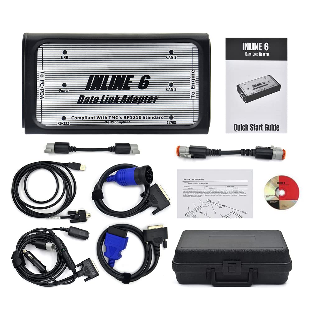 Buy Inline 6 Data Link Adapter Full kit Fit for Cummins Engine J1939 ...