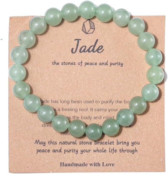Amazon.com: Lucky Feng Shui Bracelet Natural Jade Bracelet Hetian Jade Barrel Beads Nephrite ...