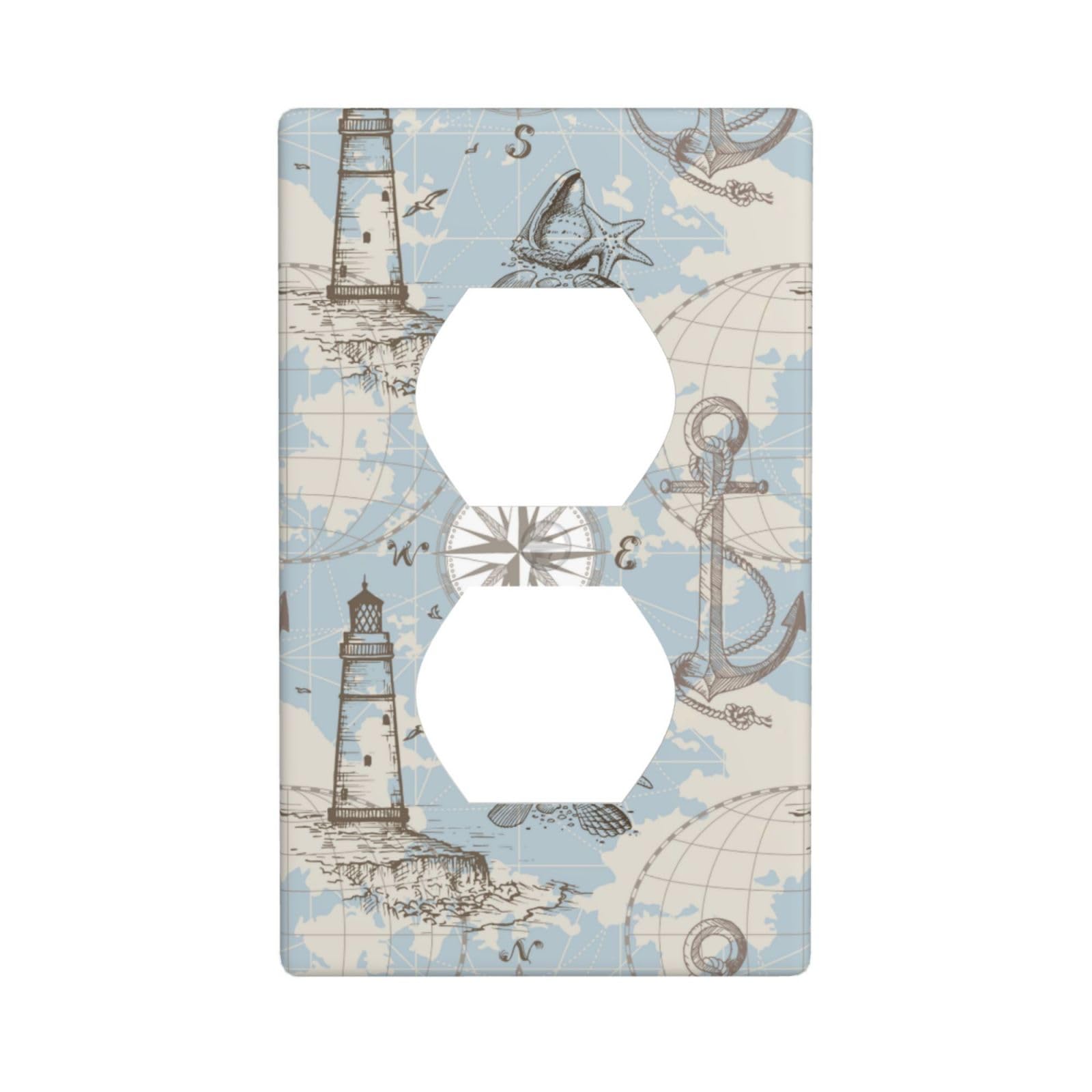 Nautical Switch Plate Covers Starfish Switch Plate Beach Home Decor