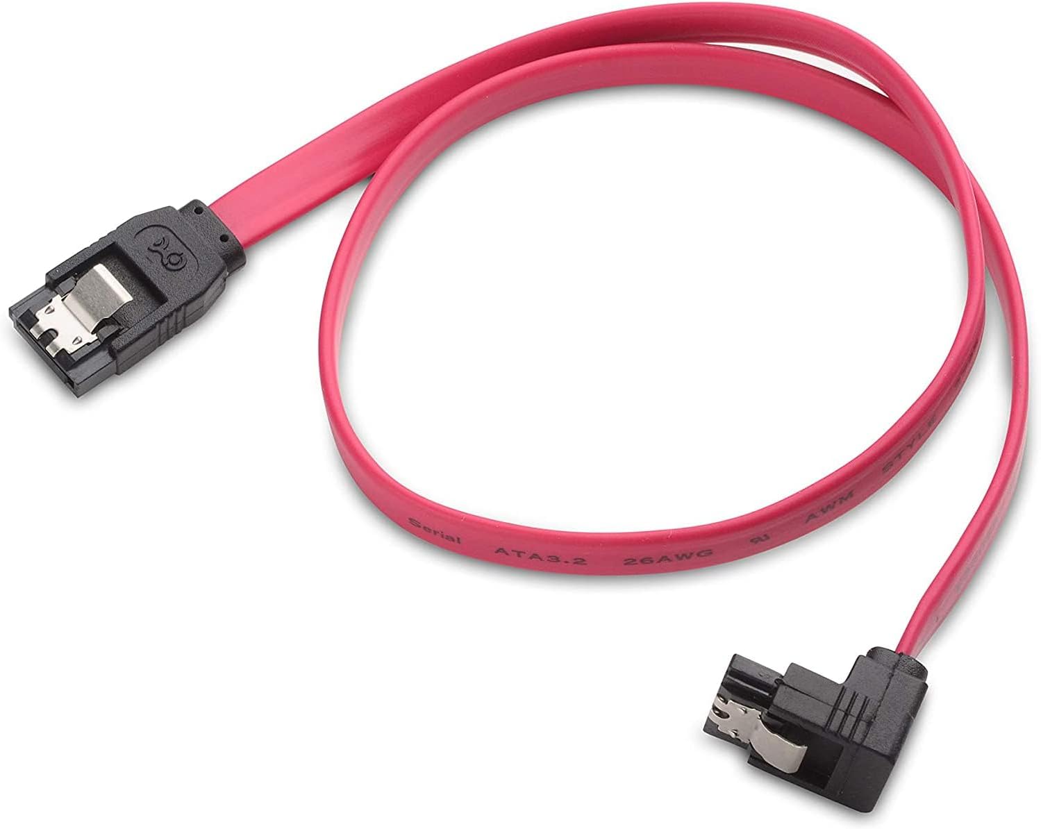 Amazon.com: BIPRA SATA III (SATA 3) Cable Red with Locking Latch ...