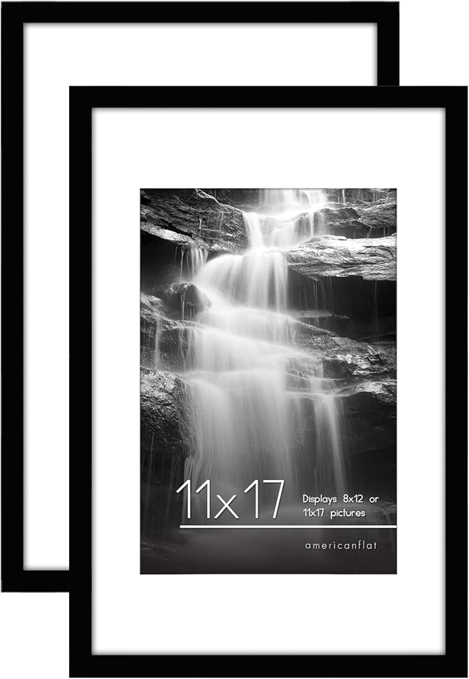 Americanflat 11x17 Picture Frame with Polished Plexiglass - Set of 2 ...