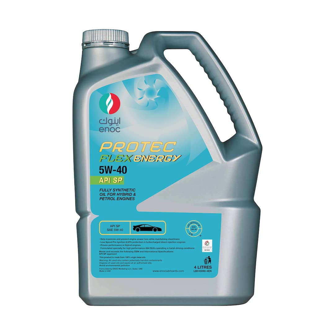Buy ENOC PROTEC FLEX ENERGY SAE 5W-40, fully synthetic Engine Oil for ...