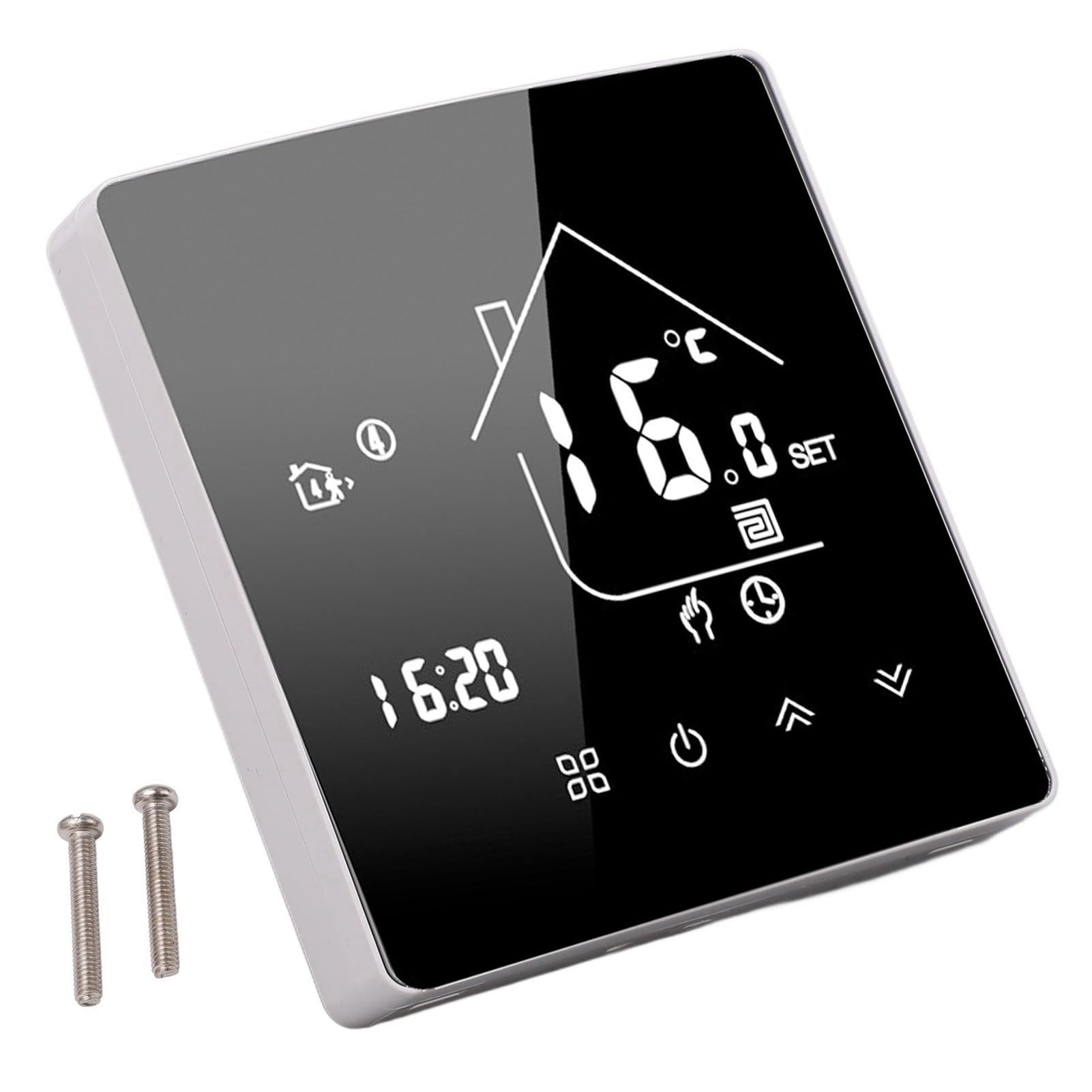 Amazon.com: Walfront Digital Thermostat Programmable LCD Touchscreen ...