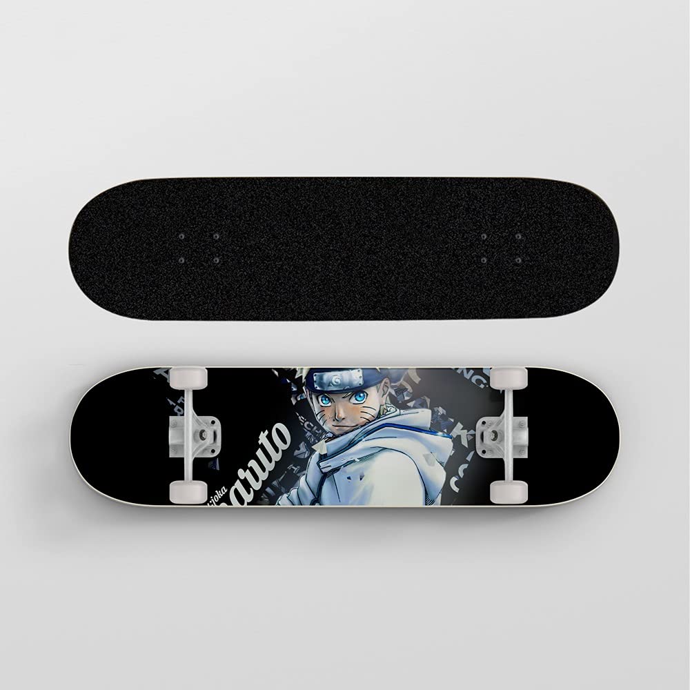 Buy XFLYX Anime Skateboard For Naruto Uzumaki Naruto As A Child, Mini ...