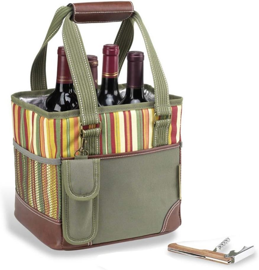 Amazon.com: Picnic at Ascot Santa Barbara Collection Canvas Ice Bucket ...