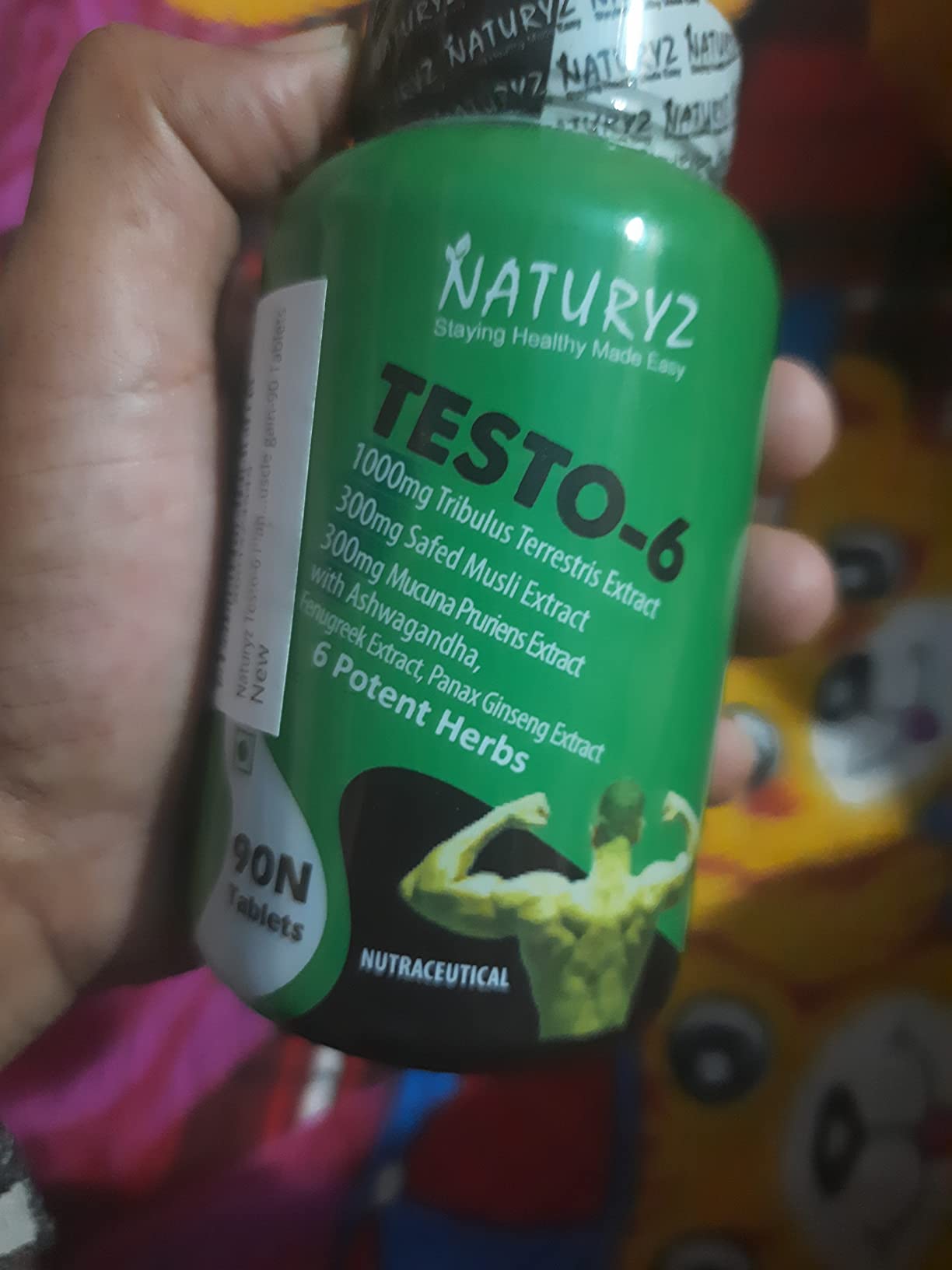 Naturyz Testo-6 Plant based Supplement For Men 2100mg per serving with ...