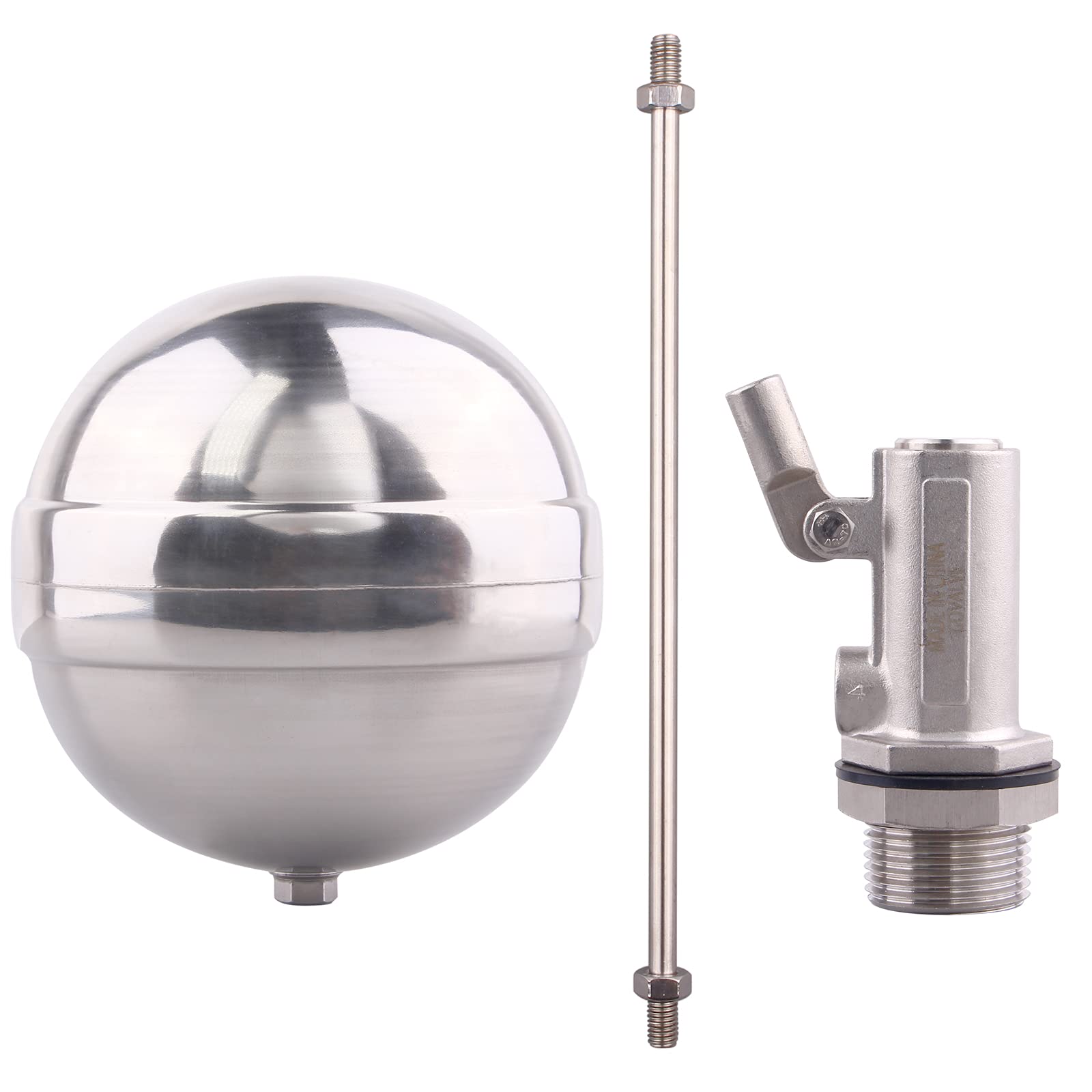Snapklik.com : GOVALVE Stainless Steel Float Ball Valves - 1/2 NPT Male ...