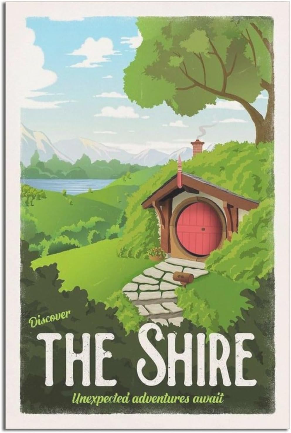 Amazon.com: Hffancy The Shire Travel Poster - Lord of The Ring Poster ...