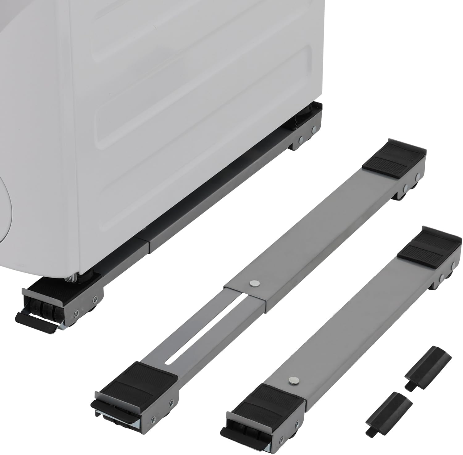 Qualtex Appliance Washing Machine Dryer Metal Castor Slider Rollers ...