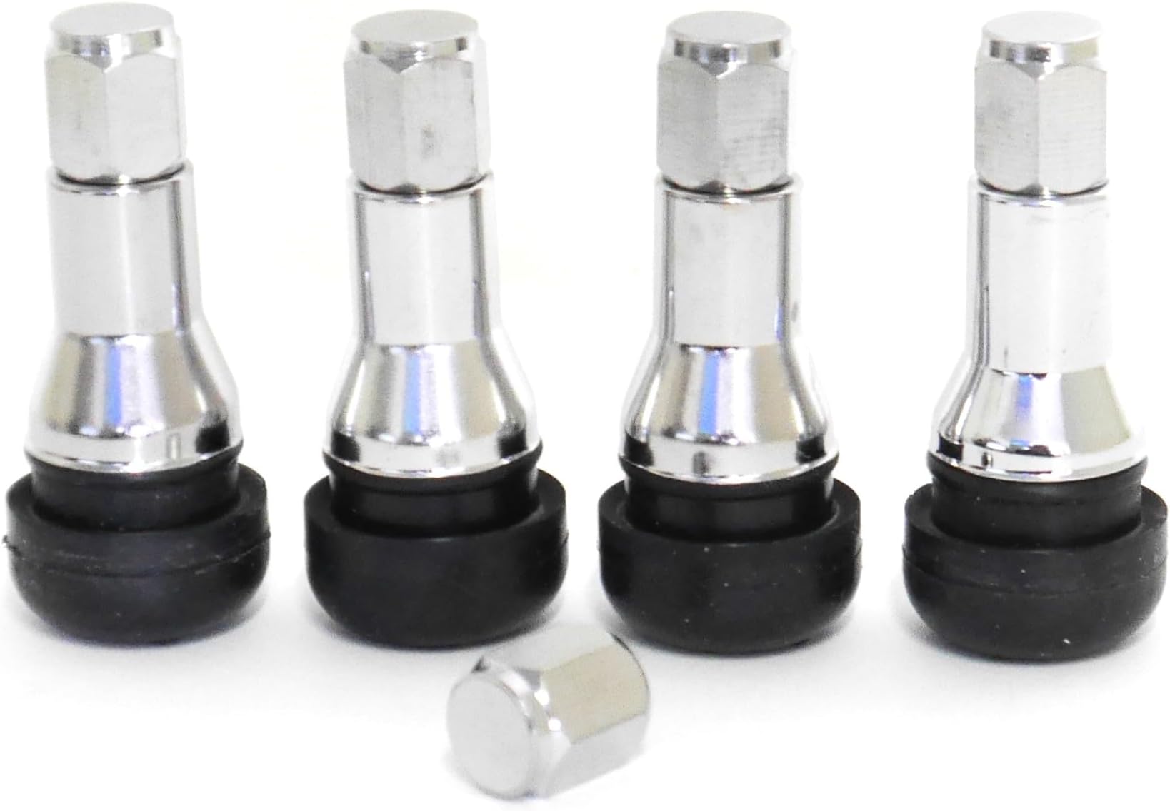 Amazon | 太平洋工業 .PACIFIC TR413 メタルキャップ＆スリーブ付き チューブレスバルブ4個セット free shop seisin | エアバルブキャップ | 車＆バイク