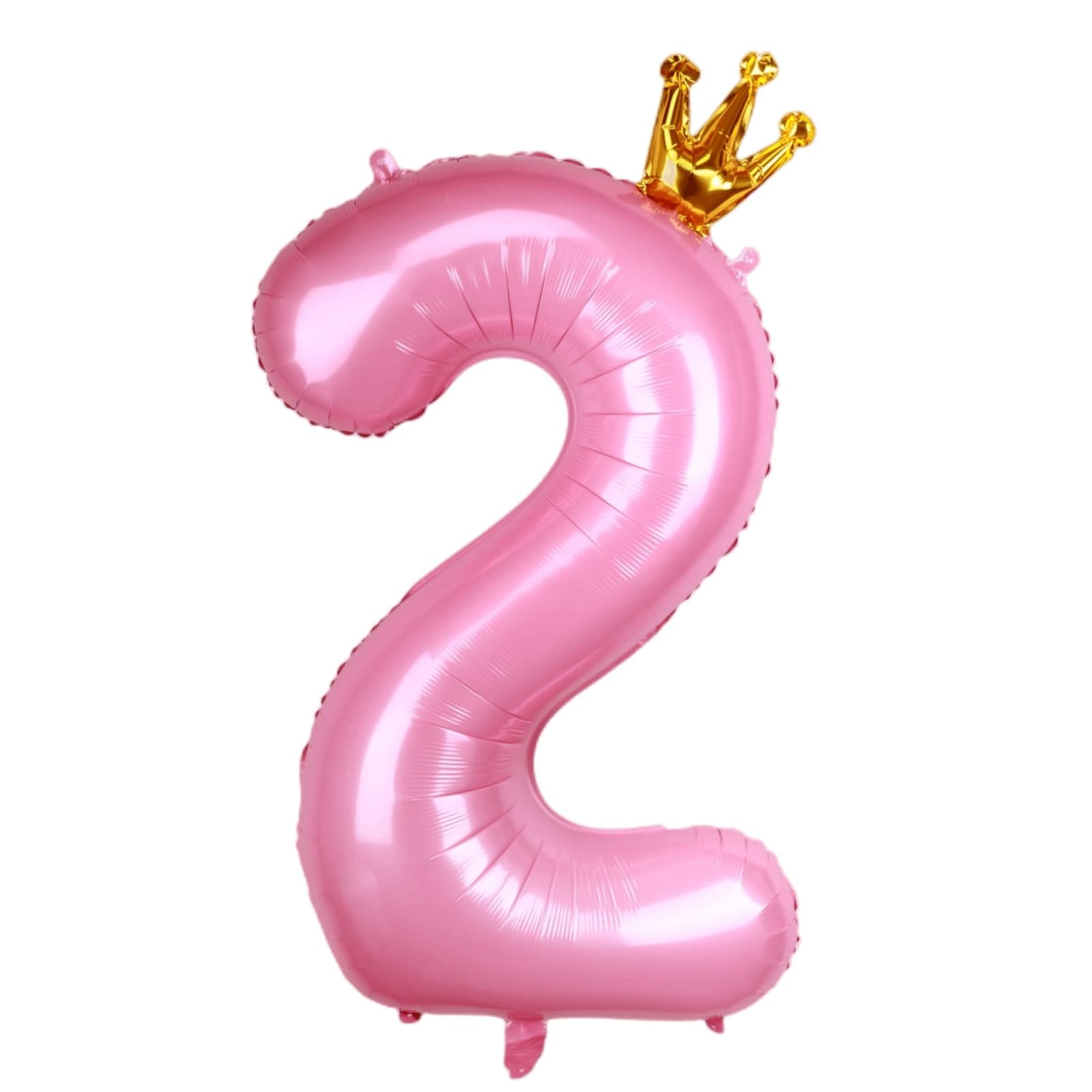 Amazon.com: Kwuz 40 Inch Crown Pink Number 2 Balloon, Big Conjoined ...
