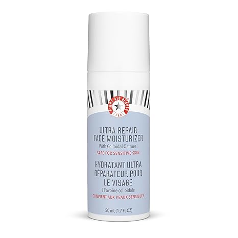 Amazon.com: First Aid Beauty - Ultra Repair Face Moisturizer, Soothing ...