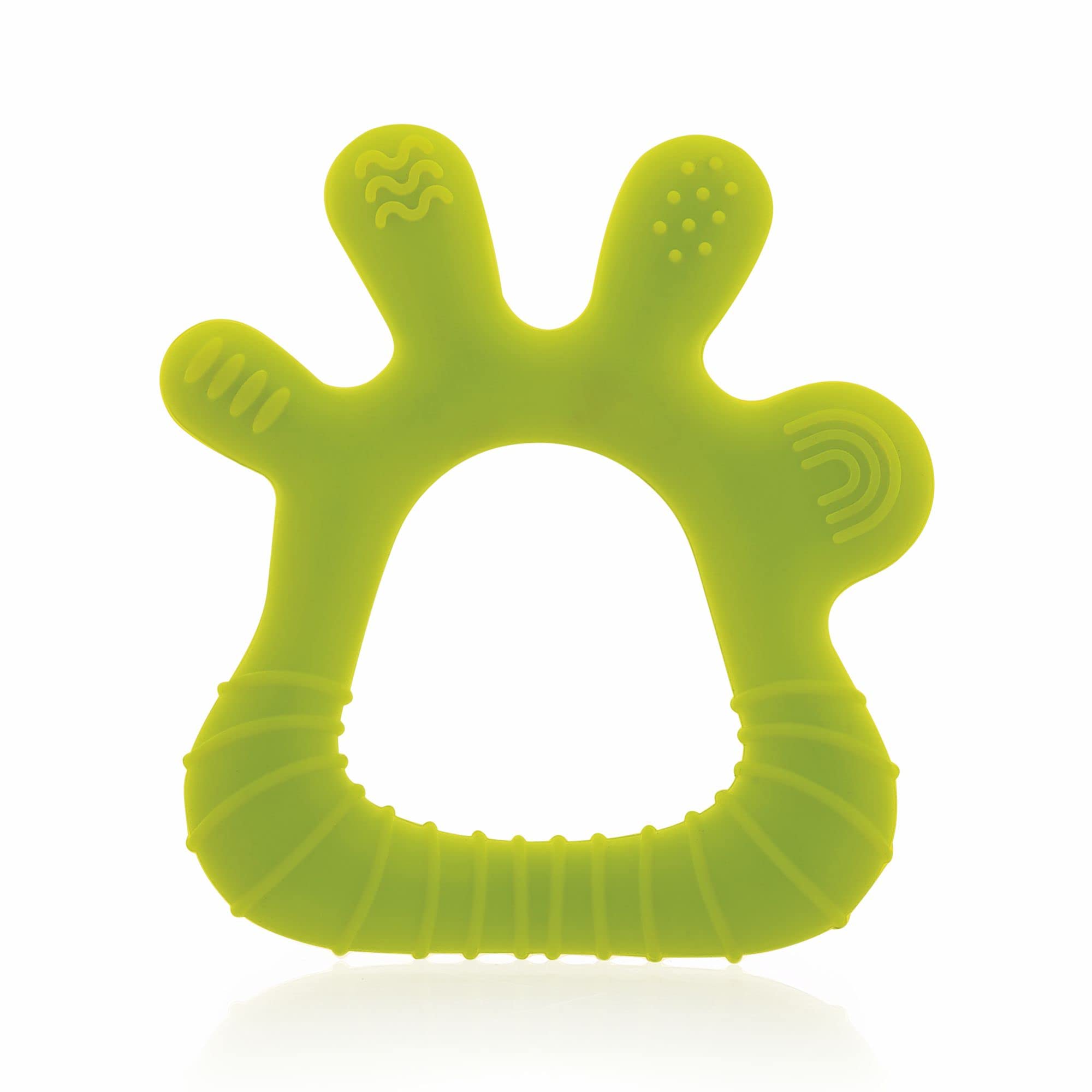 Buy BeeBaby Finger Shape Soft Silicone Teether for 6 to 12 Months with ...