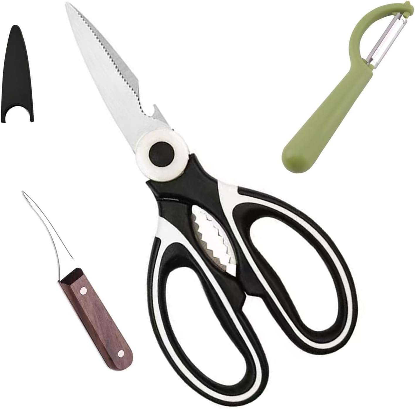 Amazon.com: Kitchen Shears, Premium Heavy Duty Shears Ultra Sharp ...