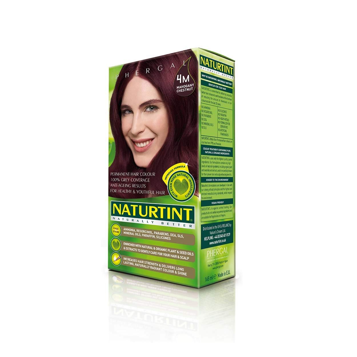 Naturtint 4M – Kit permanente de color castaño de caoba 45 onzas – 3 ...