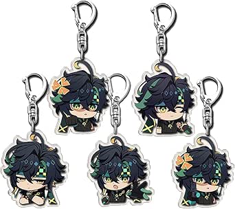 Amazon.com: Gaming Kinich Keychains Genshin Cute Expressions Cool ...
